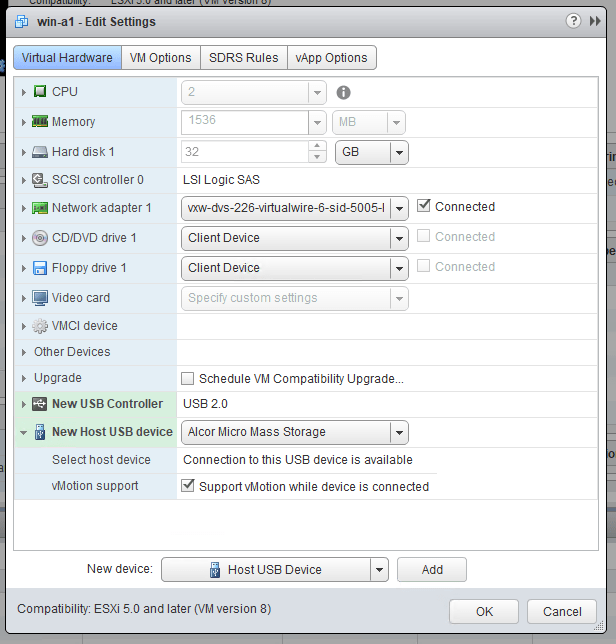 USB Passthrough and vMotion – vswitchzero