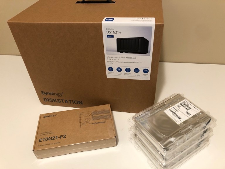 Synology DS1621+ Unboxing and Hardware Setup – vswitchzero