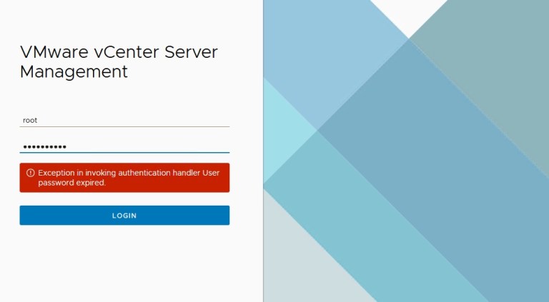vCenter VAMI Login Fails Due to Expired Password – vswitchzero
